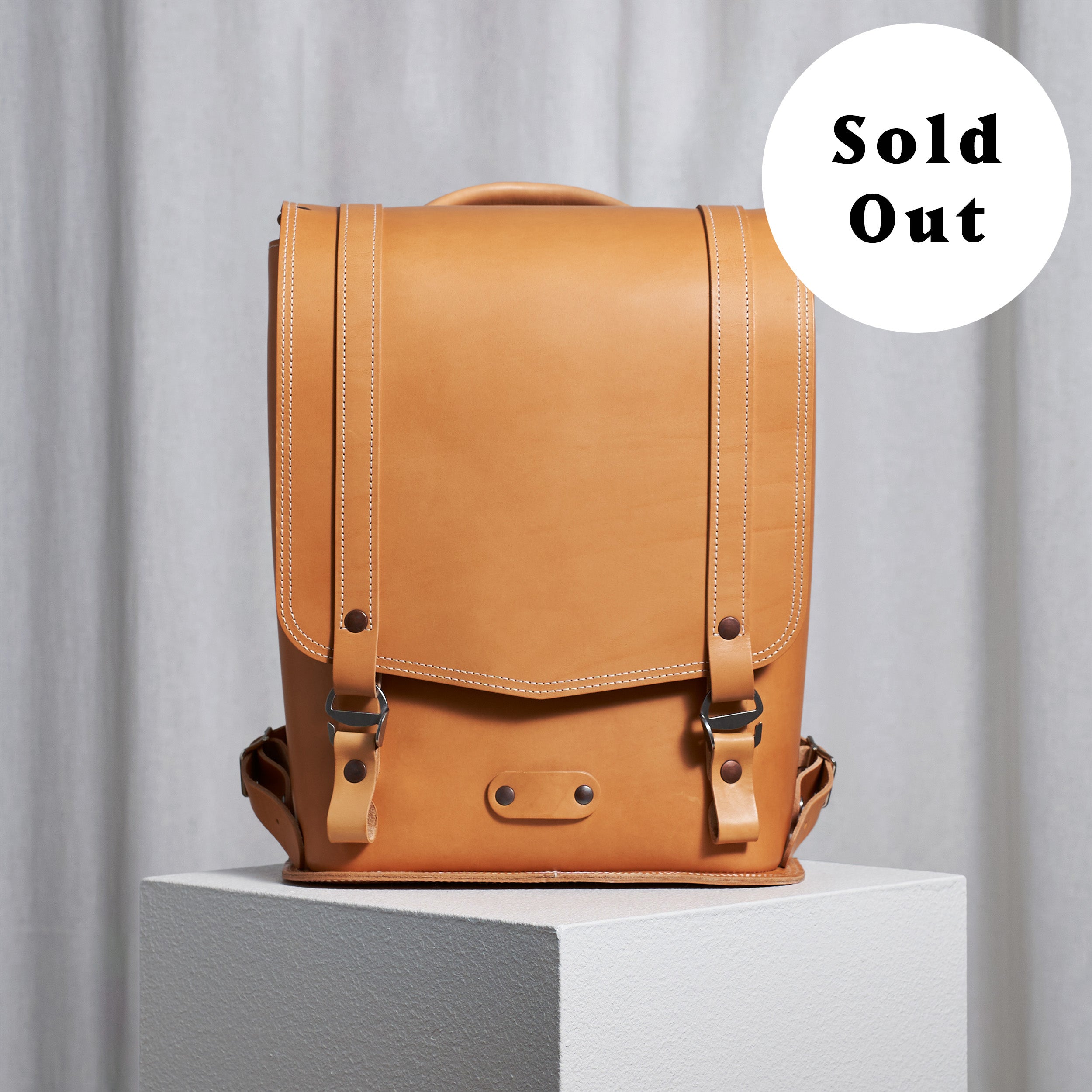 The Large Backpack in Natural leather. A backpack that's made for life ...