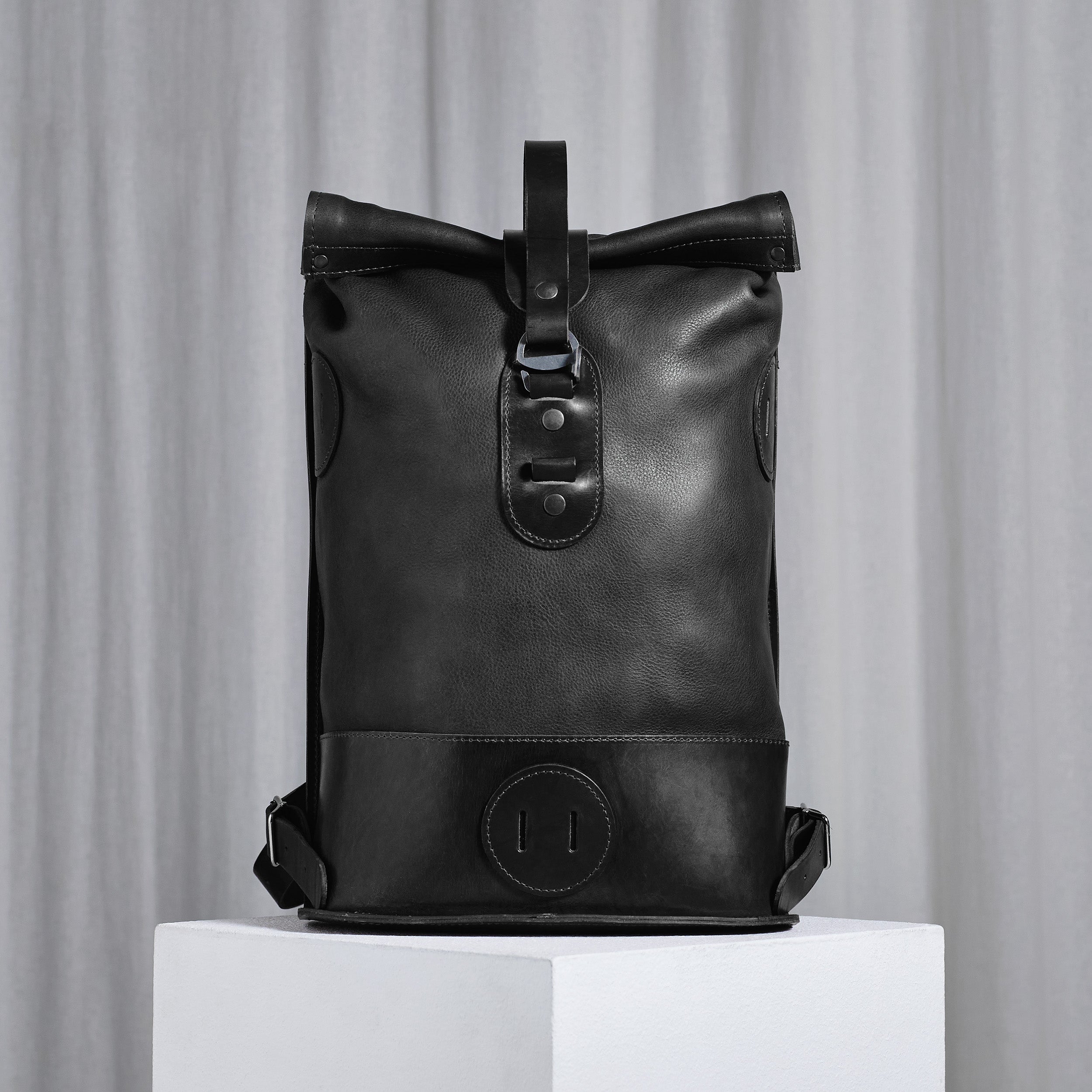 Black Small Fold Top. Your daily leather backpack for generations. Made ...